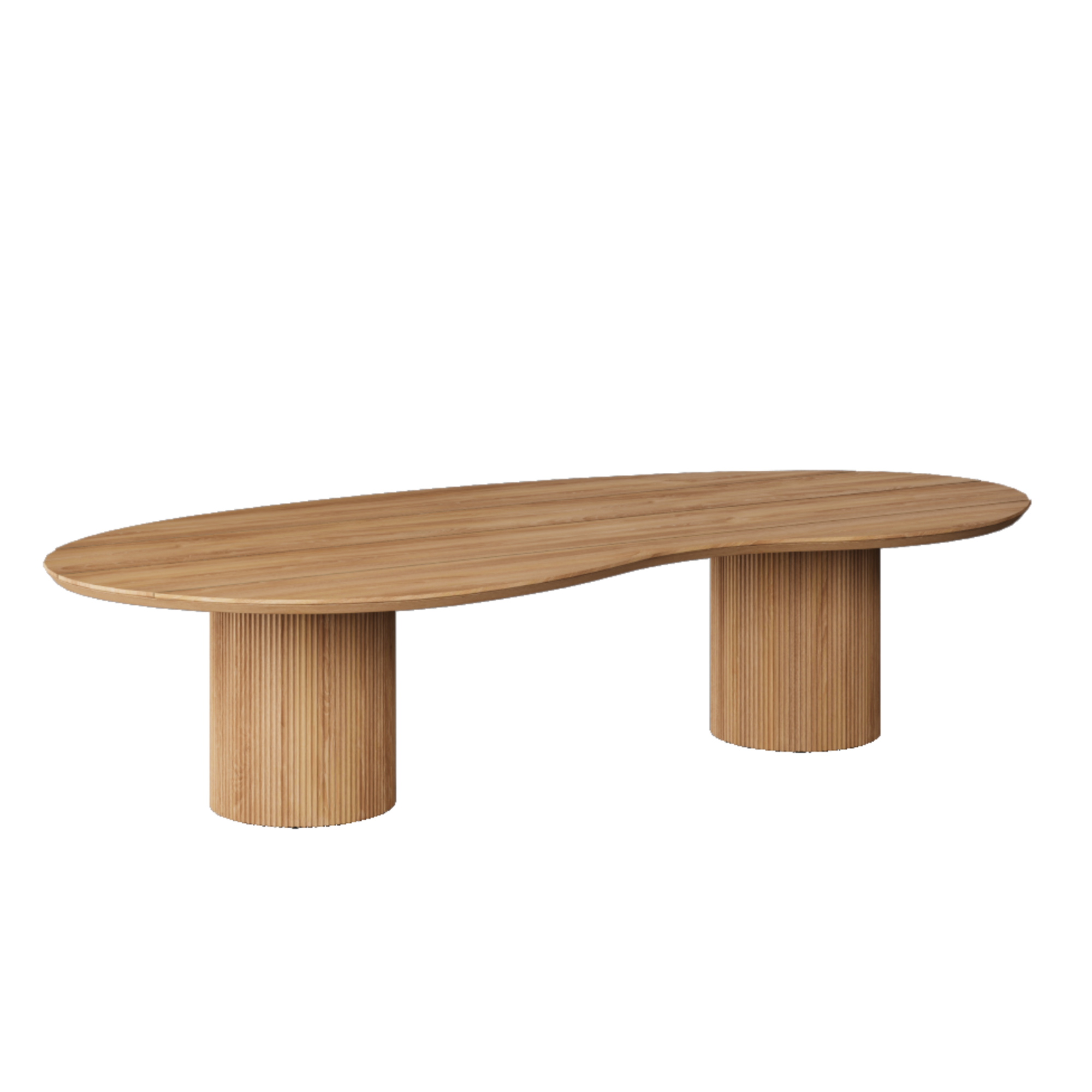 Low dining table 'Venezia' - Kidney - Wilhelmina Designs