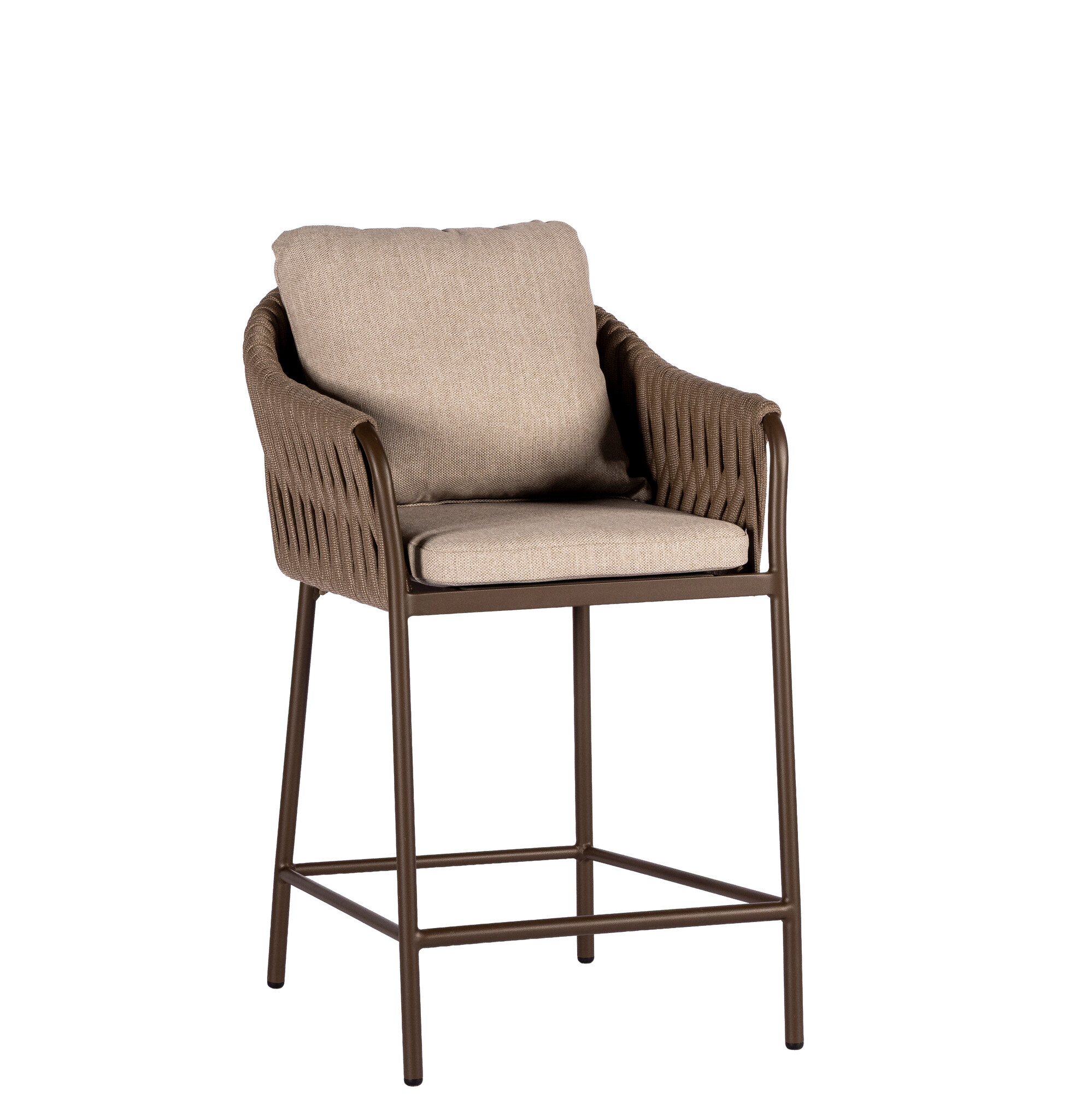 High dining chair 'Hydra' - Bronze - Wilhelmina Designs