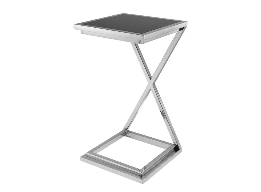 EICHHOLTZ Side table 'Cross black' - Wilhelmina Designs
