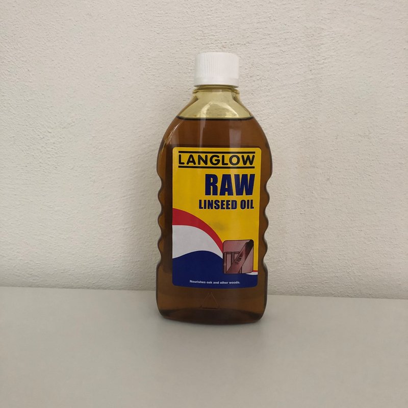 Langlow Raw linseed oil (Ruwe lijnolie) 500 ml - De Stoffeerder