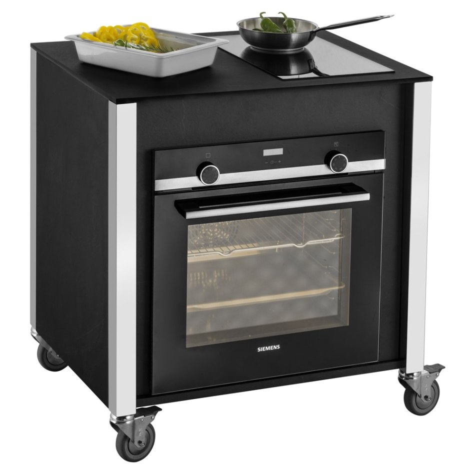 Trolley with induction hob and Siemens oven - M&T International ...