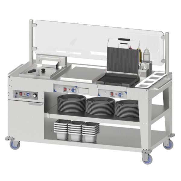 Multi snack trolley - M&T International Hospitality Supplies - RAJA ...