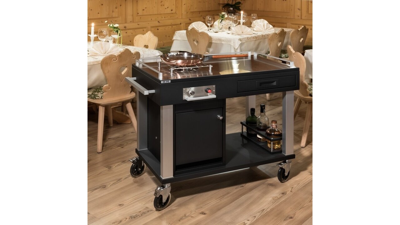 Flambé trolley gaz operated - M&T International Hospitality Supplies ...