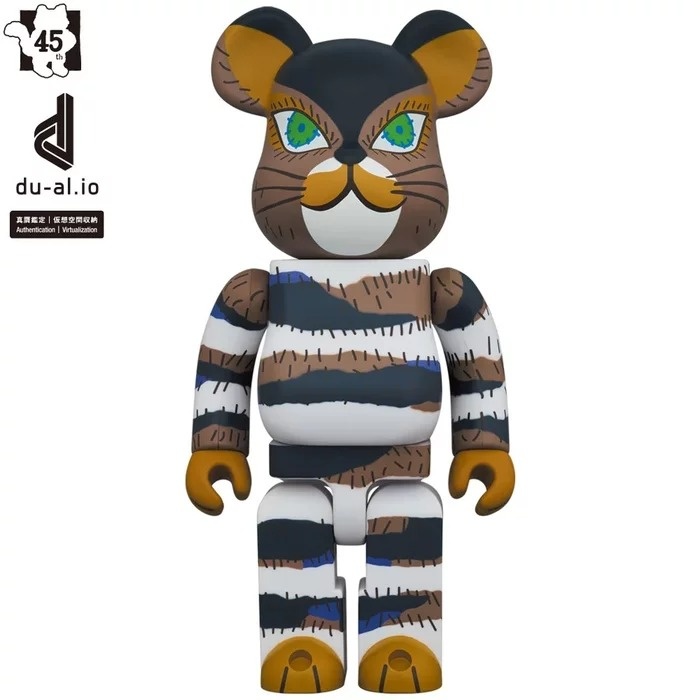 1000% Bearbrick - Yoko Sano the cat that lived a Million times Tora Ne ...