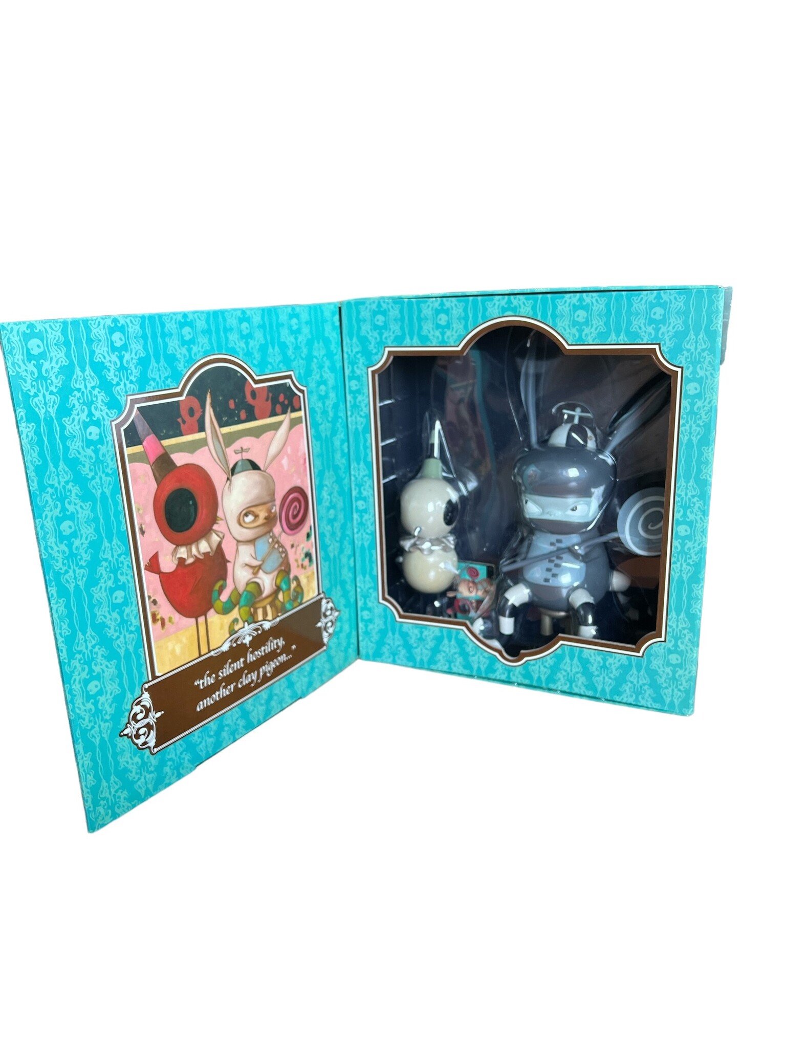 8" Benny & Red Bird (Monochrome) by Kathie Olivas - Mintyfresh