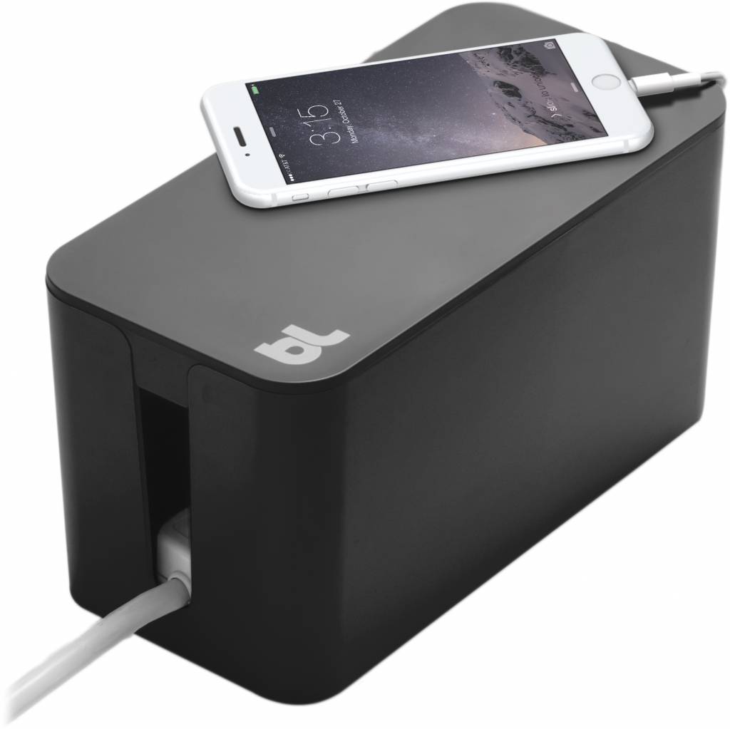 Bluelounge CableBox Mini Zwart - ergowerken
