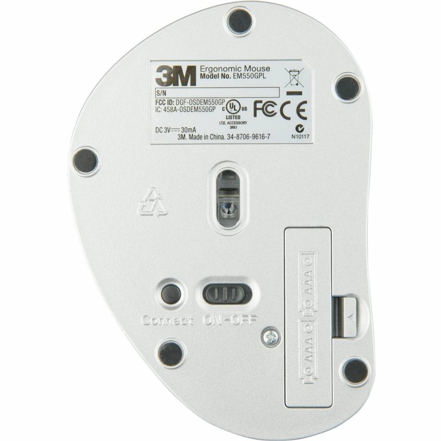 Ergonomische Muis - 3M Anir Mouse Wireless Large - ergowerken