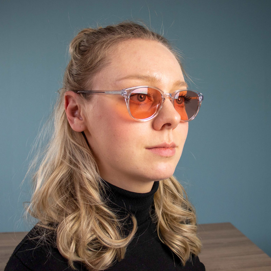 Alex FL-41 migraine-bril transparant - ergowerken