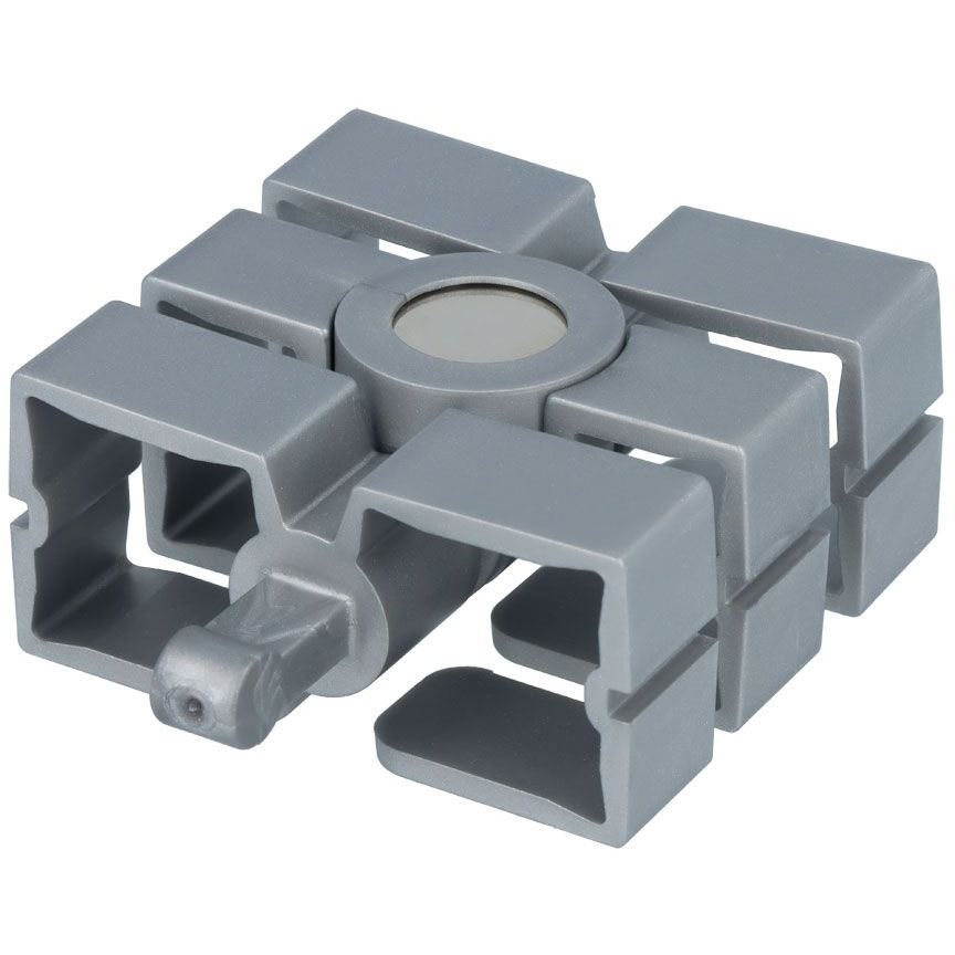 3 segmenten + magneet voor Slim kabelslang zilver - ergowerken
