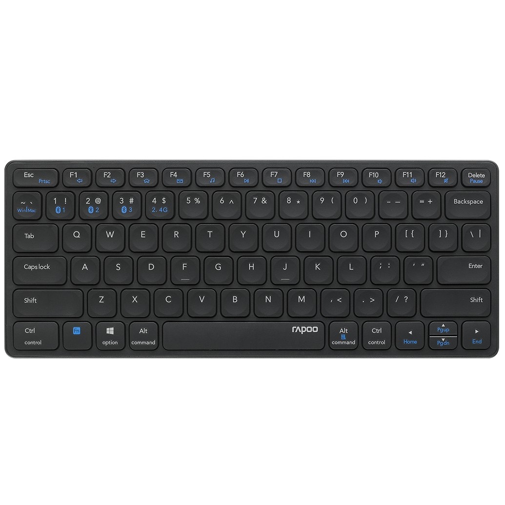 Rapoo E9050L wireless compact keyboard dark grey