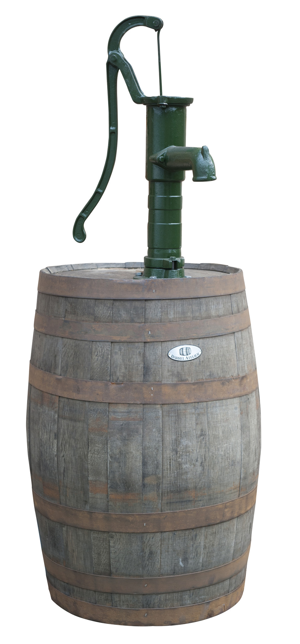 Wooden rain barrel 225L Oak wine barrel with pump - Copy - Barrel Atelier