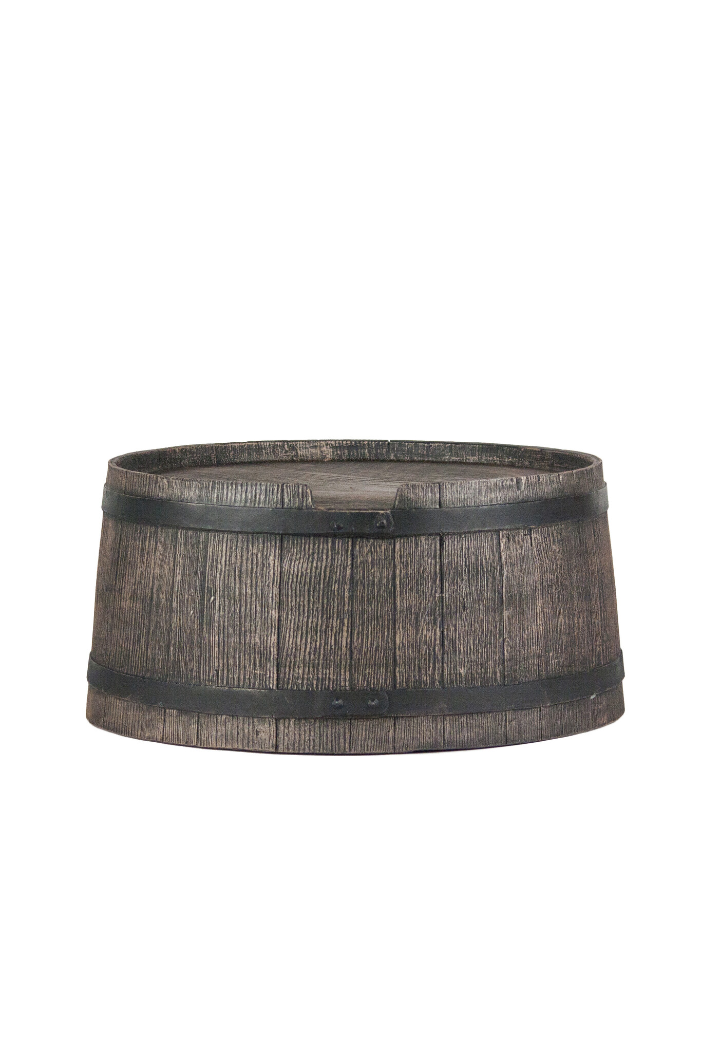 Voet regenton kunststof 240 liter bruin - Barrel Atelier