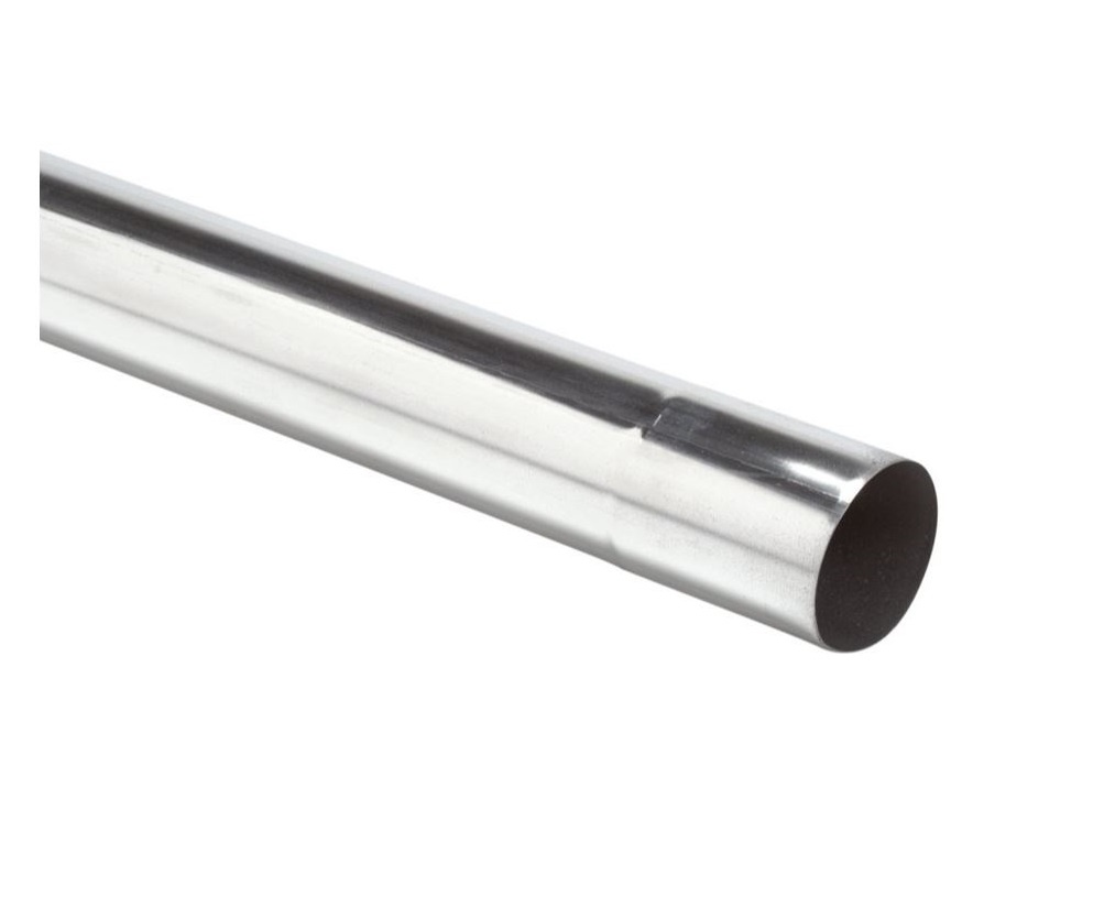 Zinc rainwater pipe with socket, 80 mm diameter, 3 metres - Barrel Atelier