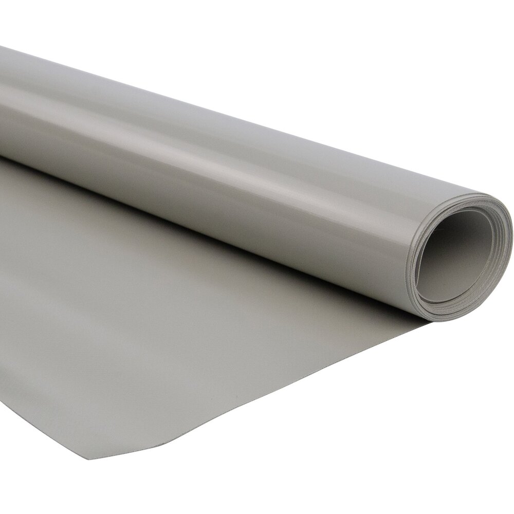 Staaltje - 3m grijs 680gr pvc zeil vlamvertragend
