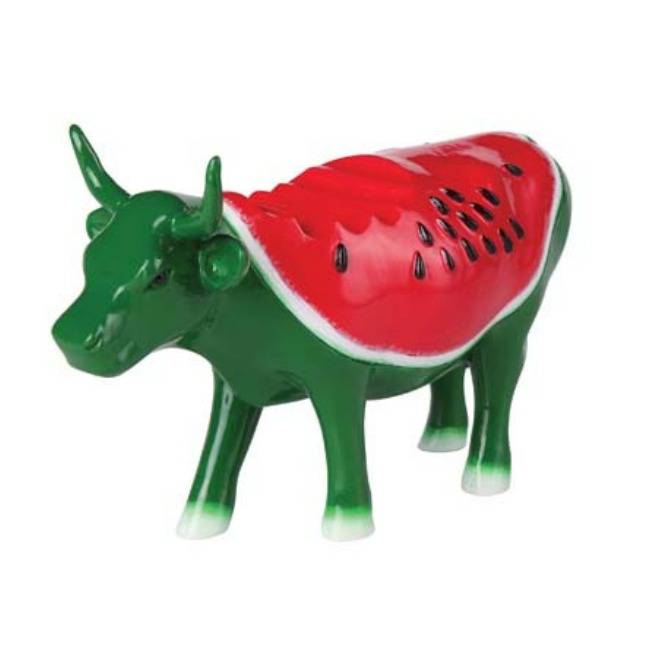 Cow Parade koe - Watermelon Cow (medium) - Kadogalerie.nl