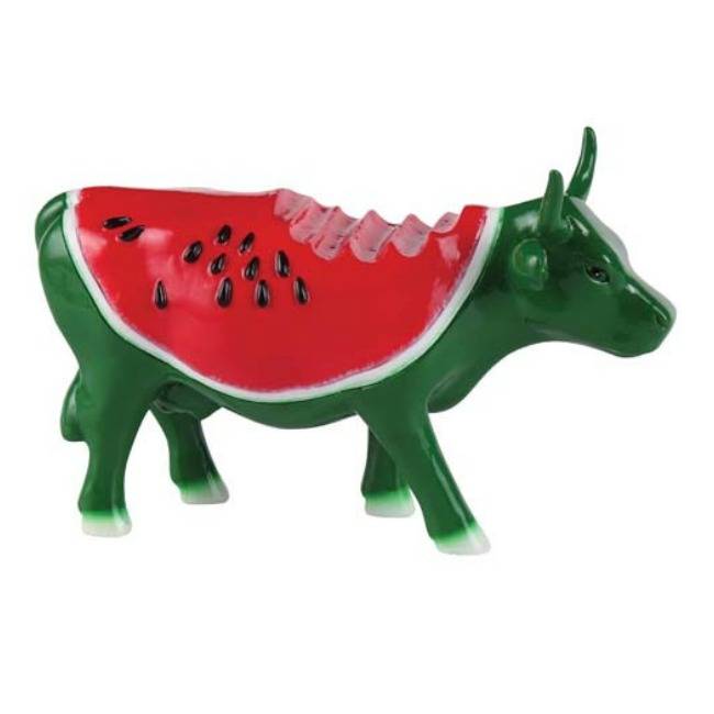 Cow Parade koe - Watermelon Cow (medium) - Kadogalerie.nl
