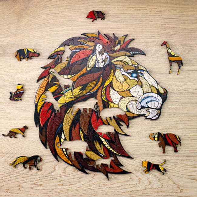 Houten Legpuzzel Leeuw - Kadogalerie.nl