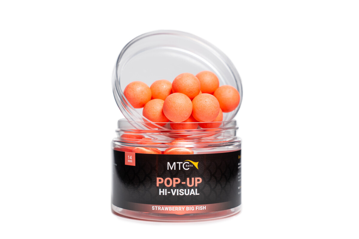 Pop-Up Hi-Visual - Strawberry Big Fish - MTC Baits B.V.