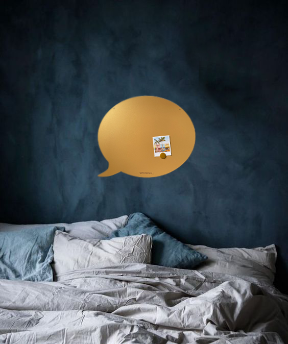 FAB5 Wonderwall Tableau magnetic bulle-50 x 60 cm jaune sablé - Copy ...