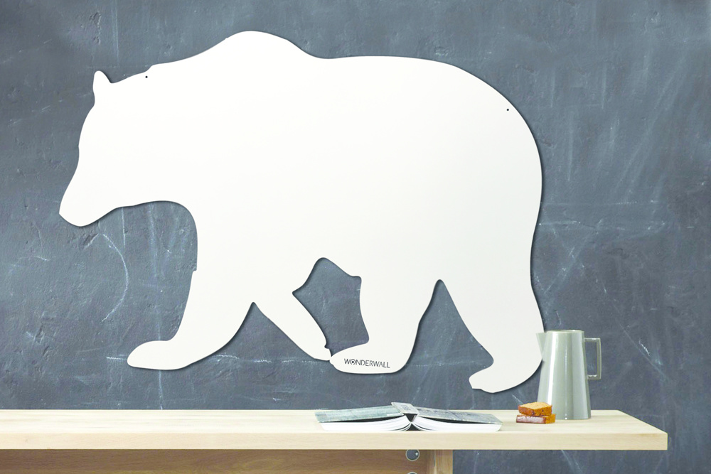 FAB5 Wonderwall +/- 95 X 80 CM WHITEBOARD en magnet board polar bear ...