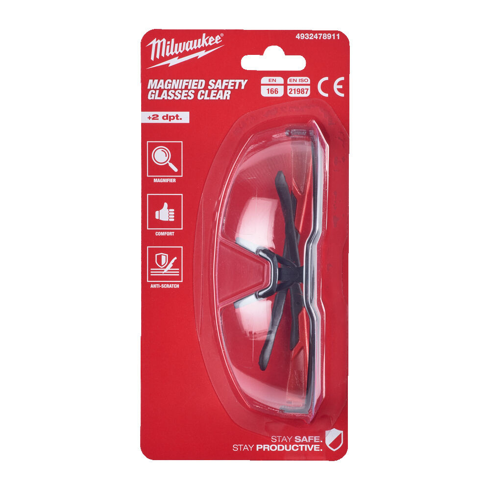 Veiligheidsbril op sterkte (Dioptriecorrectie) - Milwaukeemani.nl