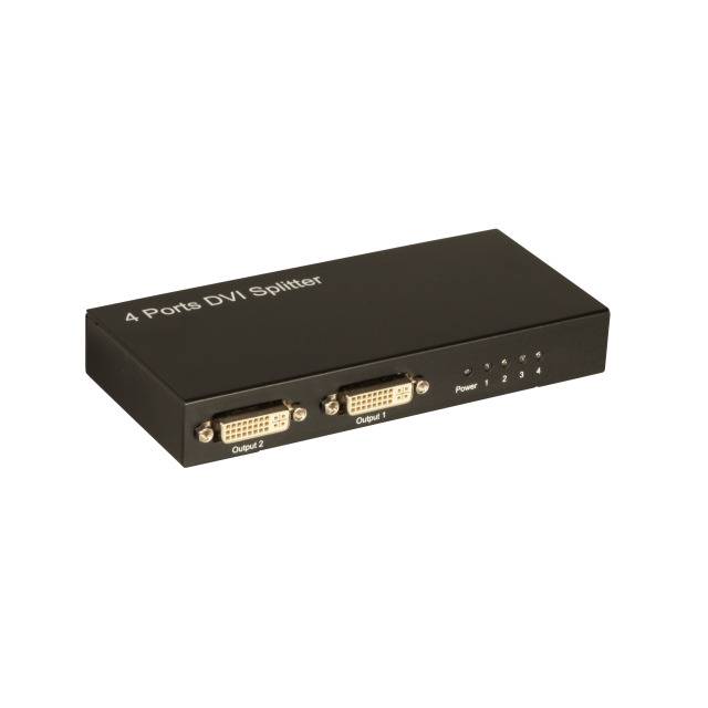 DVI Monitor-Splitter 4-Port unterstützt HDCP - CDZ