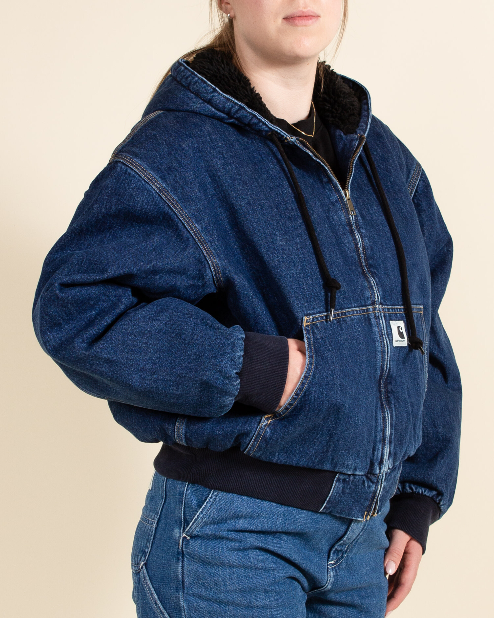 Carhartt WIP W' OG Active Jacket Cotton Blue Stone Washed