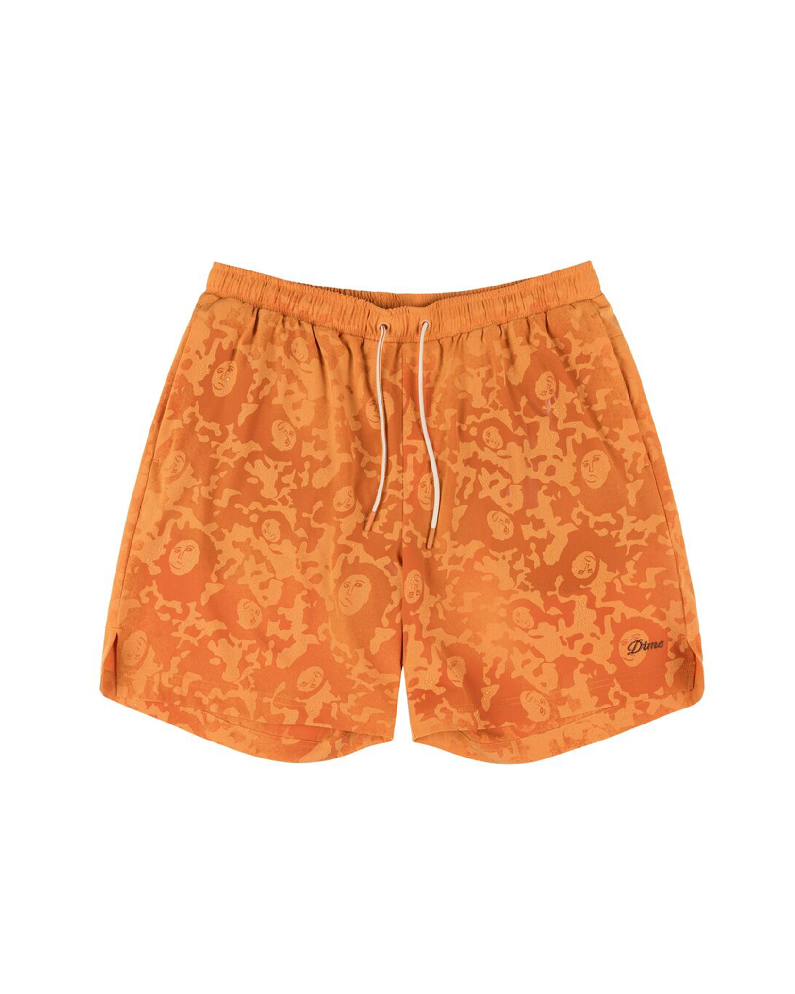 Dime Dime Secret Swim Shorts Orange - Lockwood Skateshop & Avenue Antwerp