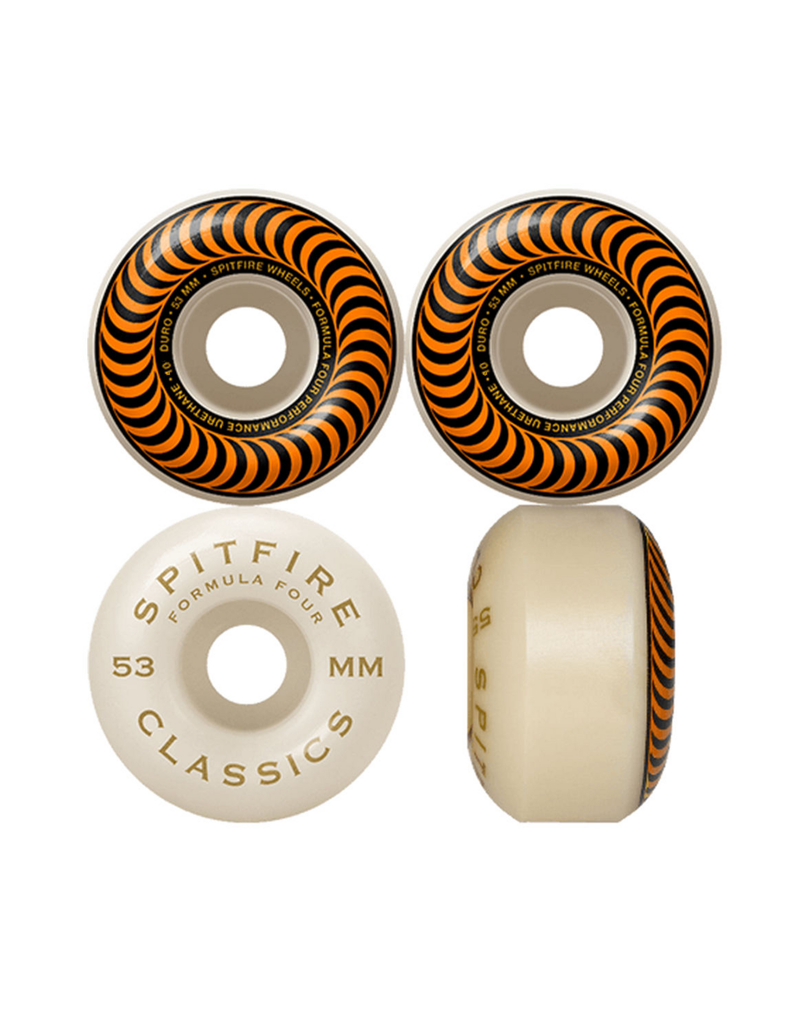 Spitfire Spitfire Wheels F4 Orange 53mm - Lockwood Skateshop & Avenue ...