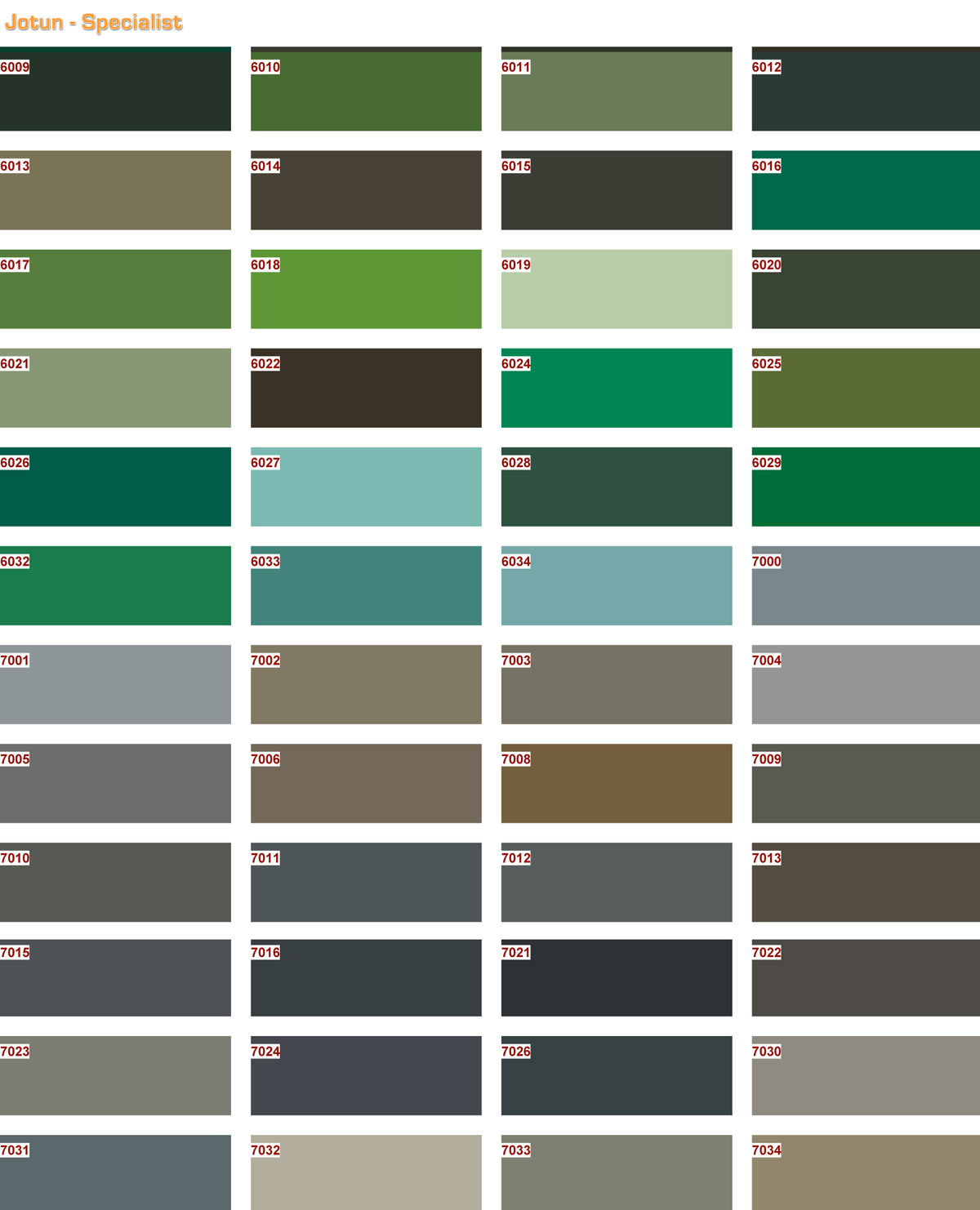Jotun Color Chart Jotun Color Chart