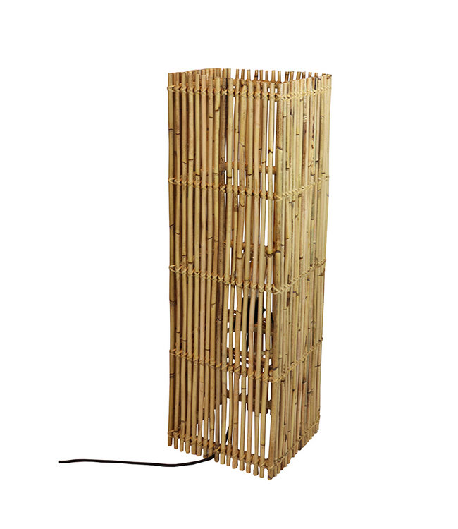 Bamboe Lamp Marie - 25x25xH80 cm - Sweet Living Shop