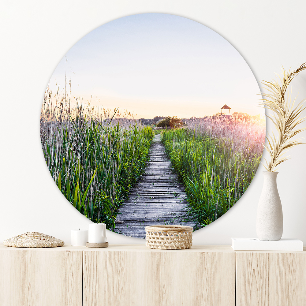 Wandcirkel Riet en Steiger - Sweet Living Shop