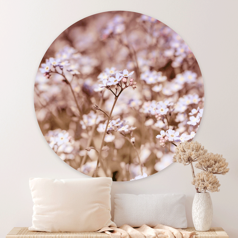 Wandcirkel Wilde Weidebloemen - Sweet Living Shop