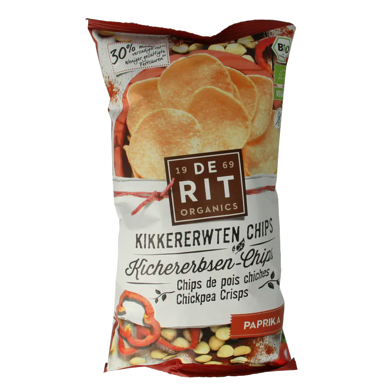 De Rit Kikkererwtenchips paprika bio 75 gram - Inner Vitamins - Inner ...