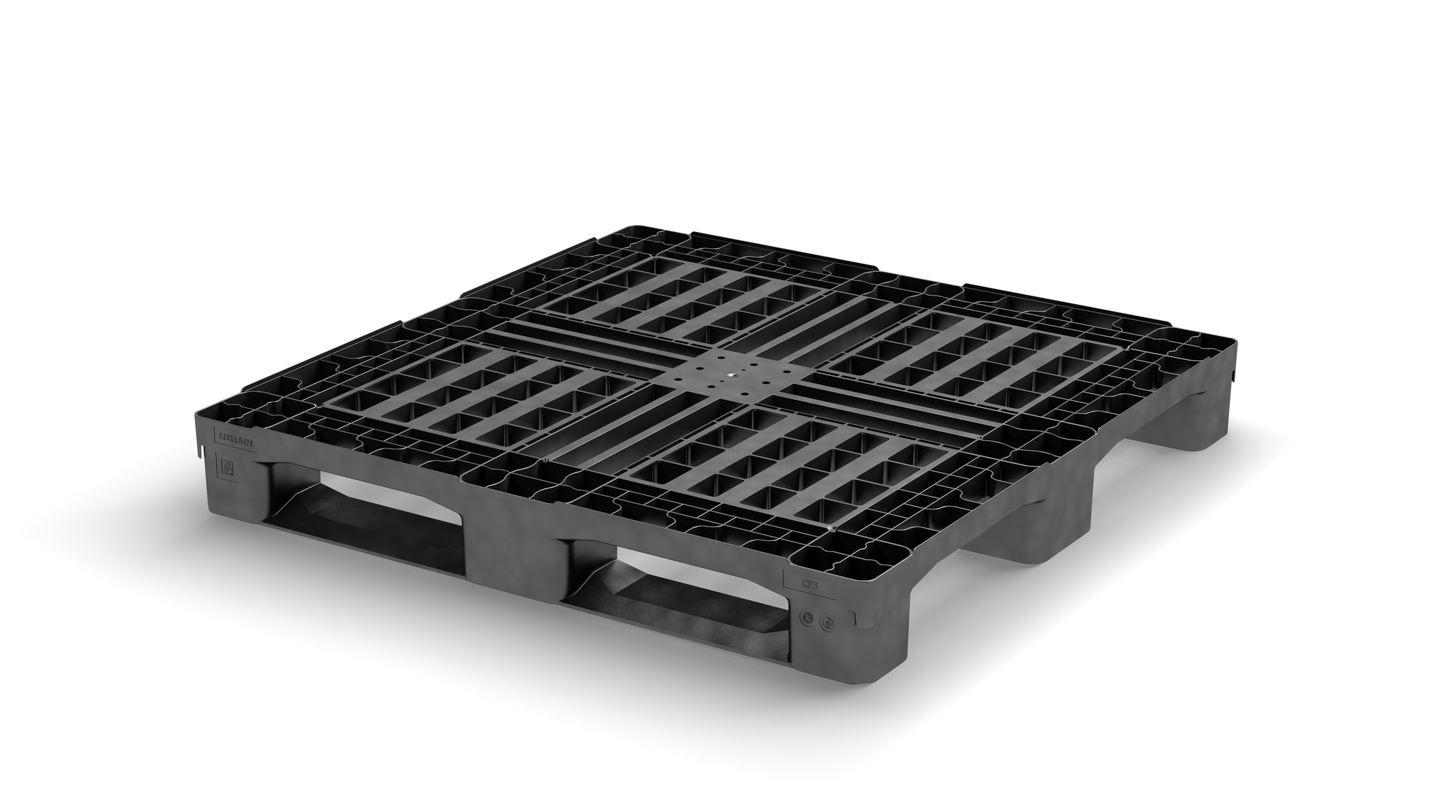 Kunststof chemie pallet CP3 1140x1140x150 mm | HDPE, 1400 kg ...