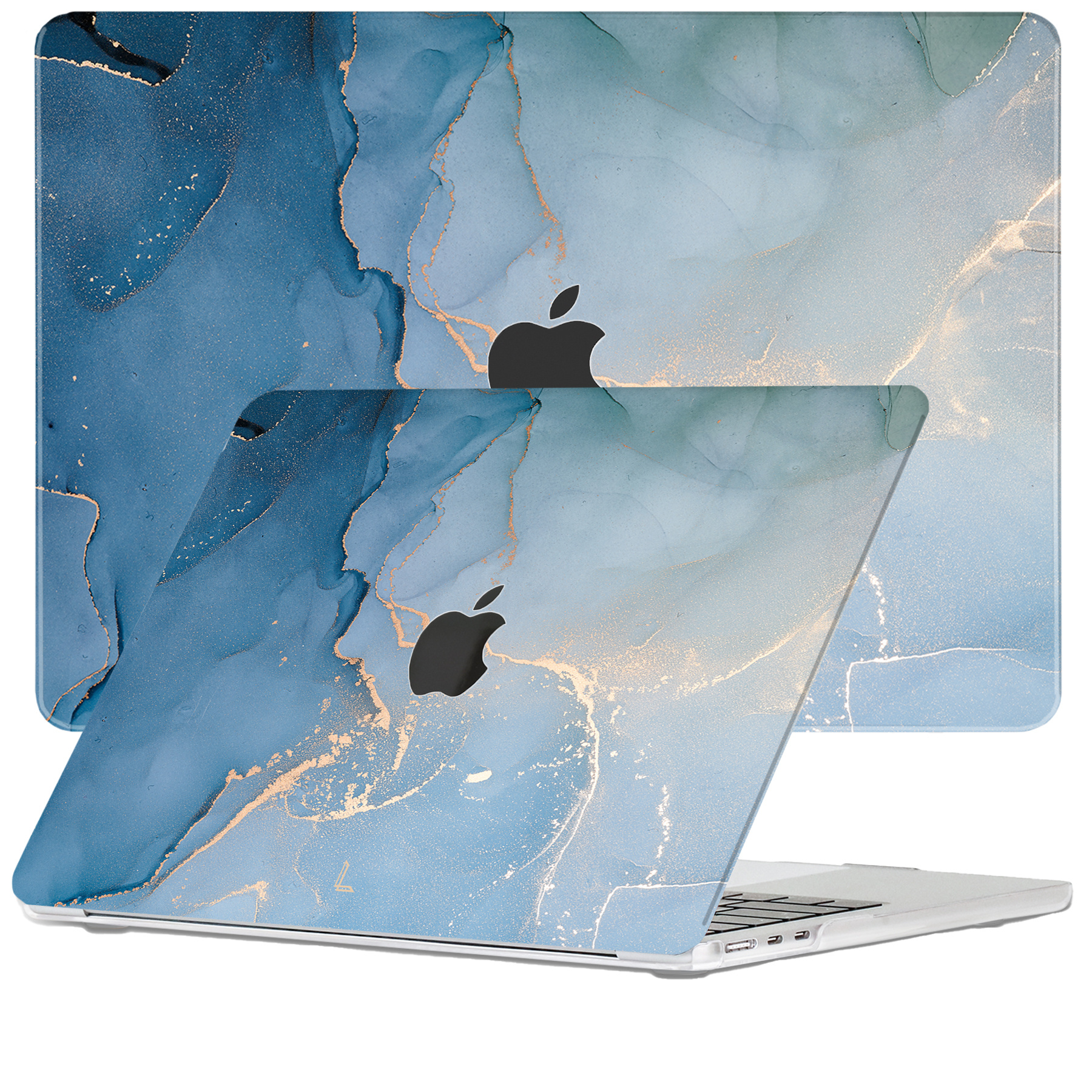 Lunso MacBook Air 15 inch M2/M3 cover hoes - case - Aciano Azul