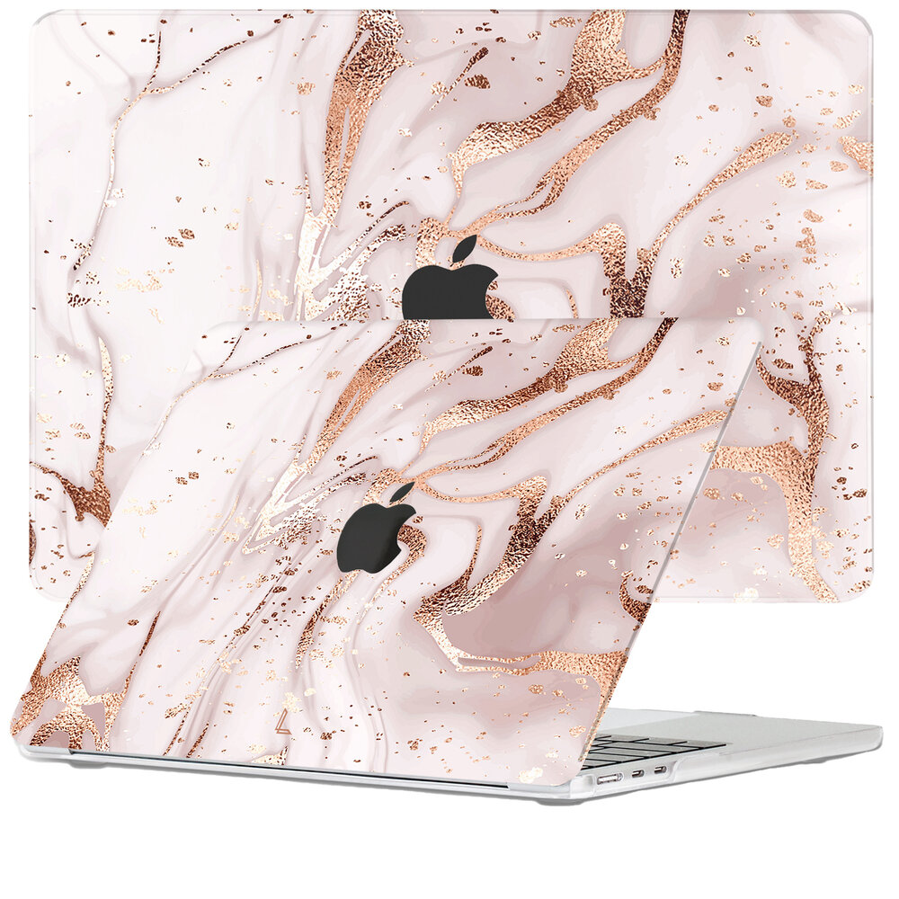 Lunso MacBook Air 15 inch M2/M3 cover hoes - case -Marble Vera