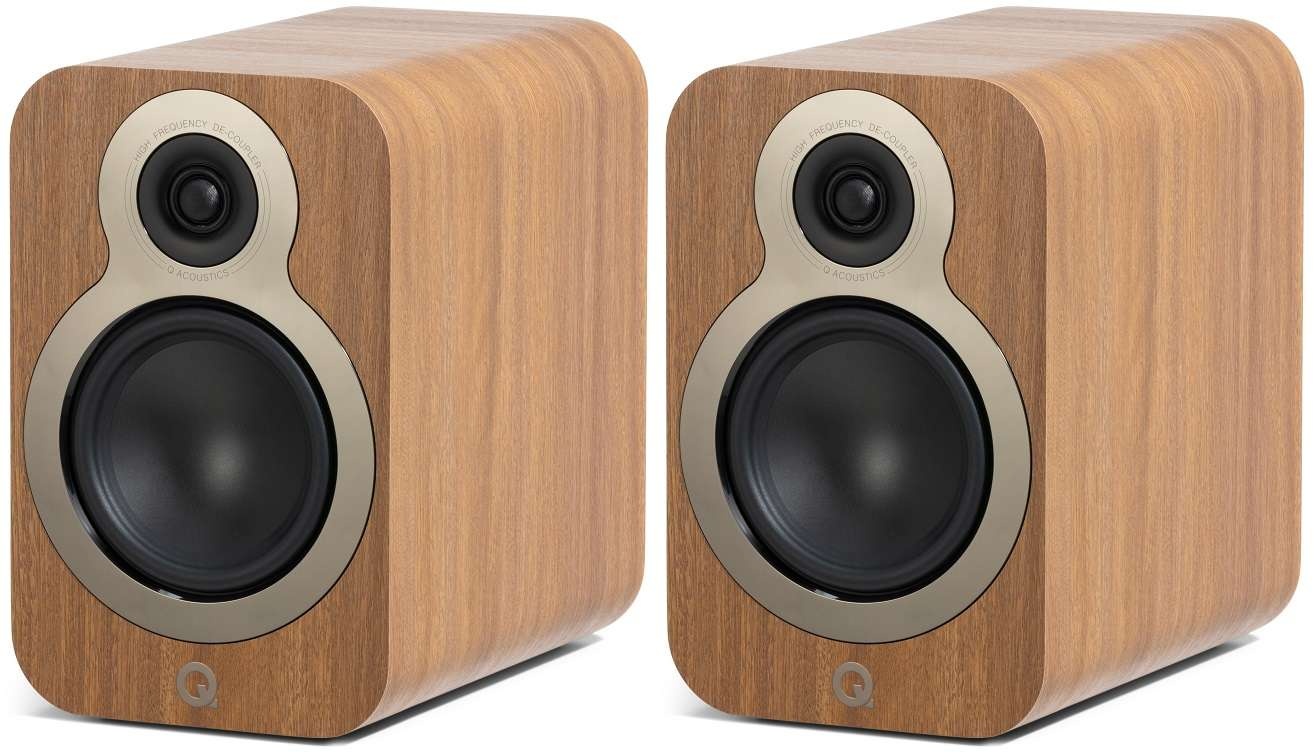 Q Acoustics 3020-c Boekenplank Speakers (per paar) - Eiken - E-style Audio