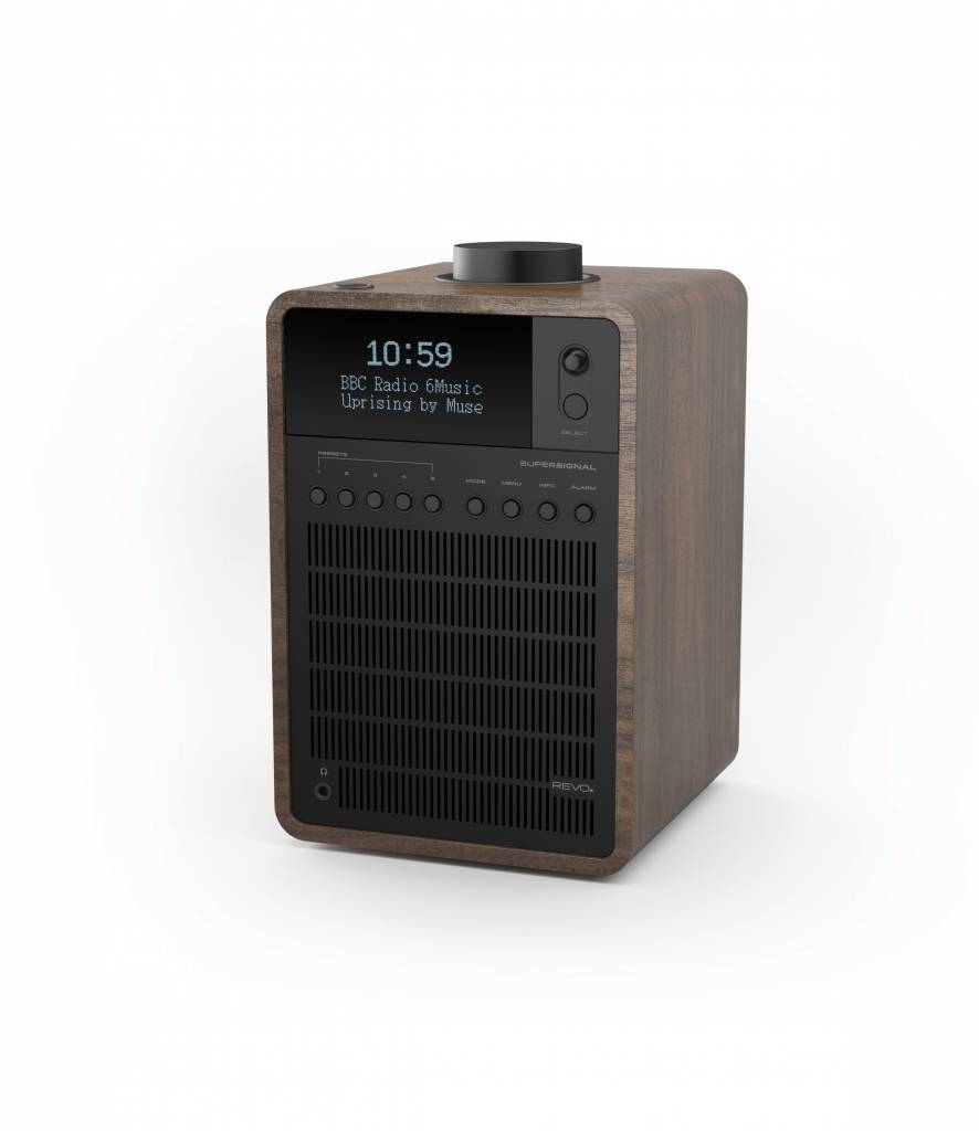 Revo SuperSignal - DAB+ Radio - Walnoot/Zwart - E-style Audio