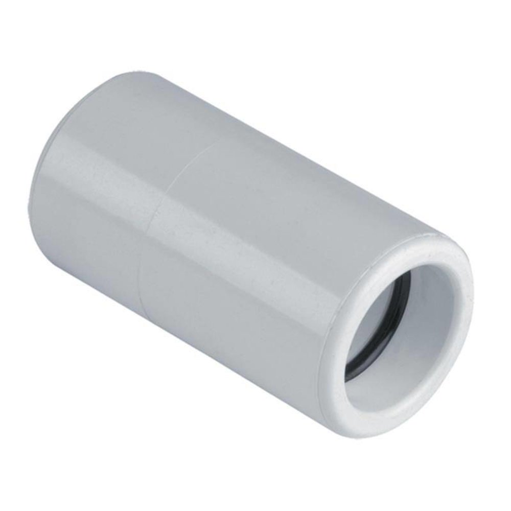 Witte PVC sok 25mm - Mijnklimaatshop.nl