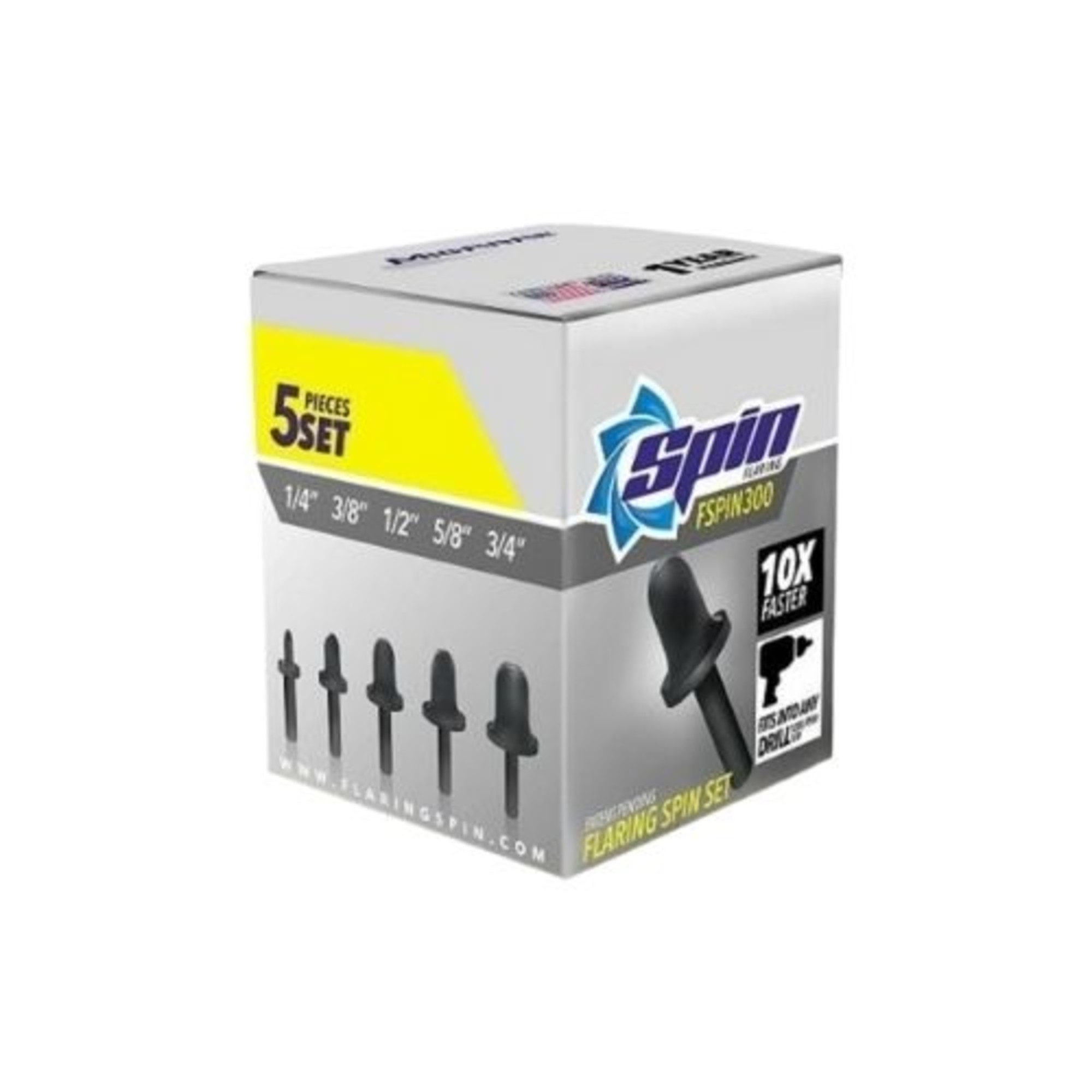 FSPIN300 flare bit set 1/4-3/4 (5 st) - Mijnklimaatshop.nl