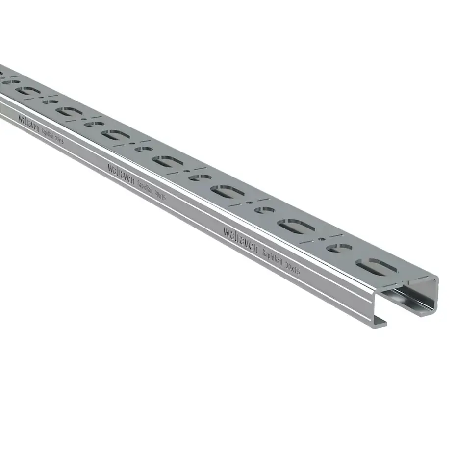 Walraven BIS RapidRail montagerail WM1, 30 x 15 mm, l=2m, verzinkt ...