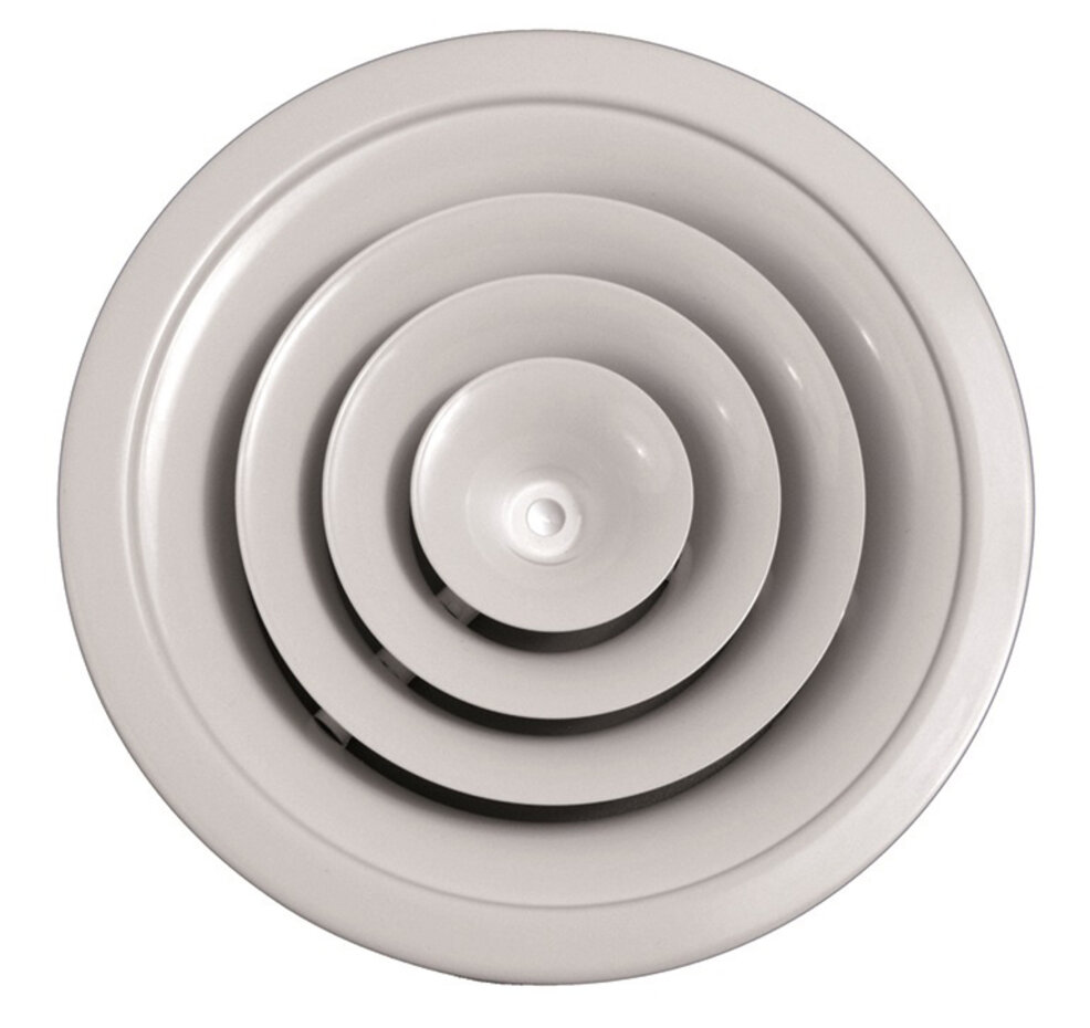 Rond uitblaasrooster DCN-200/PFLEX M9016 - Mijnklimaatshop.nl