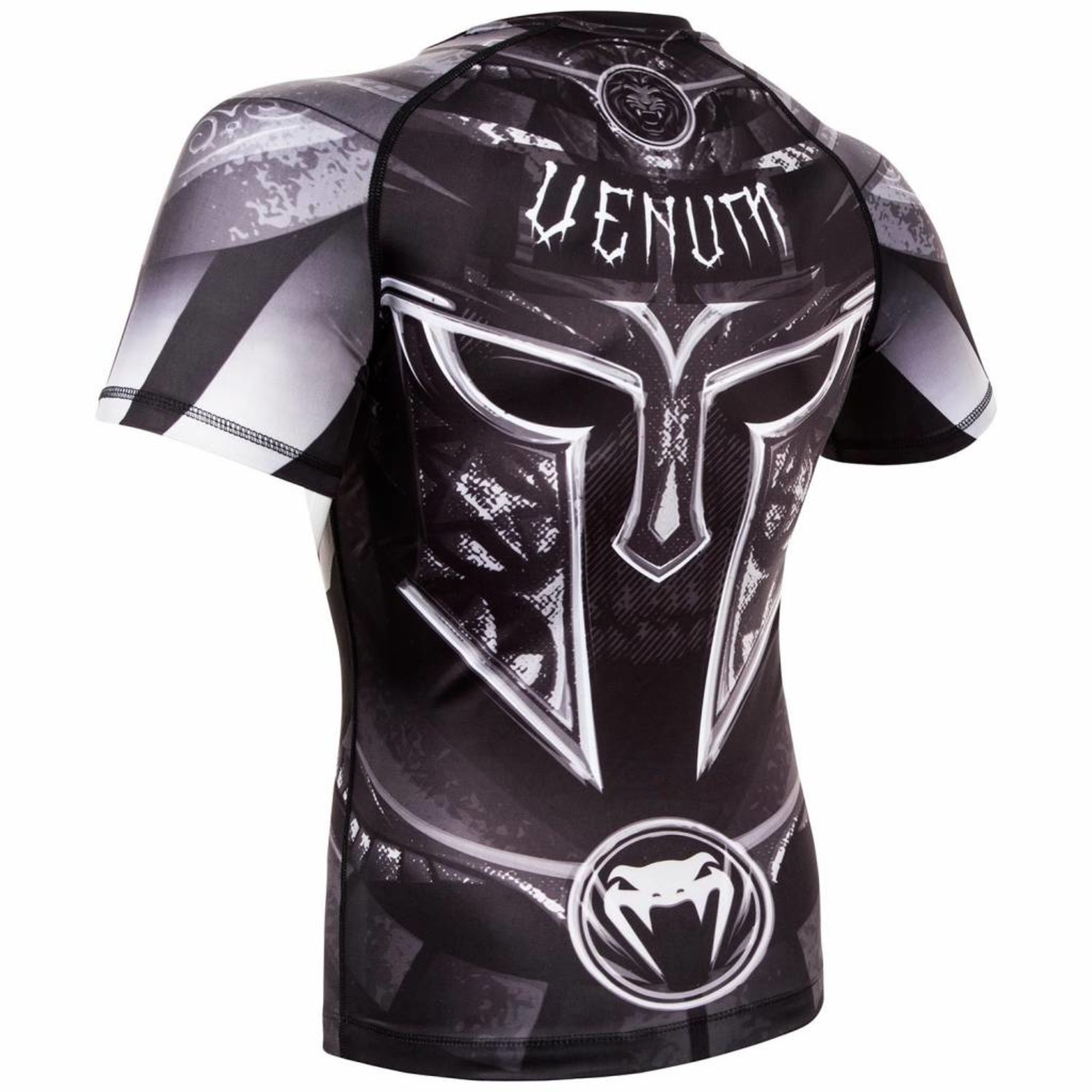 Venum Clothing Gladiator 3.0 Rashguard S/S Black White - FIGHTWEAR SHOP ...