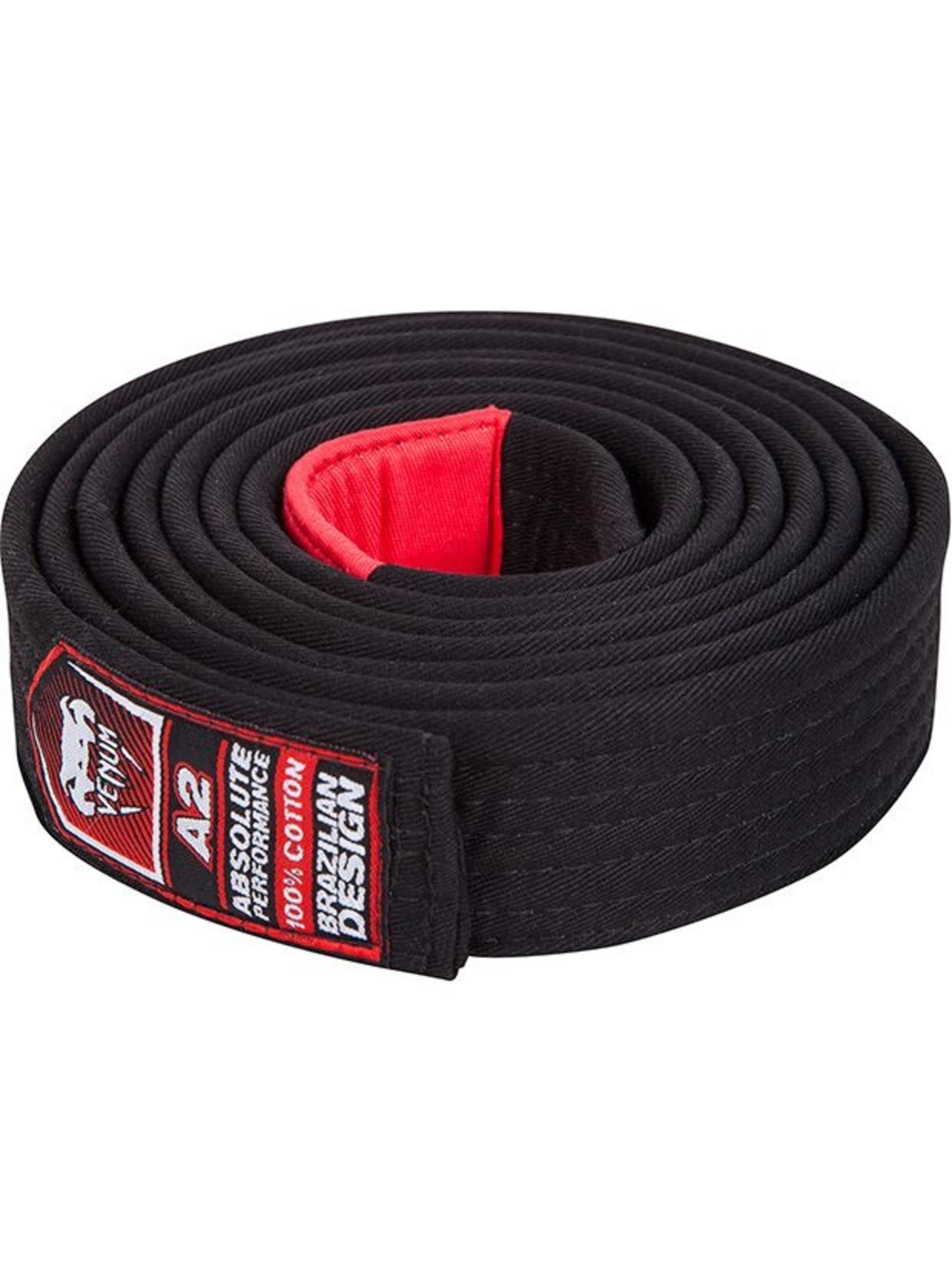 Venum BJJ Gi Belt Black Brazilian Jiu Jitsu - FIGHTWEAR SHOP EUROPE