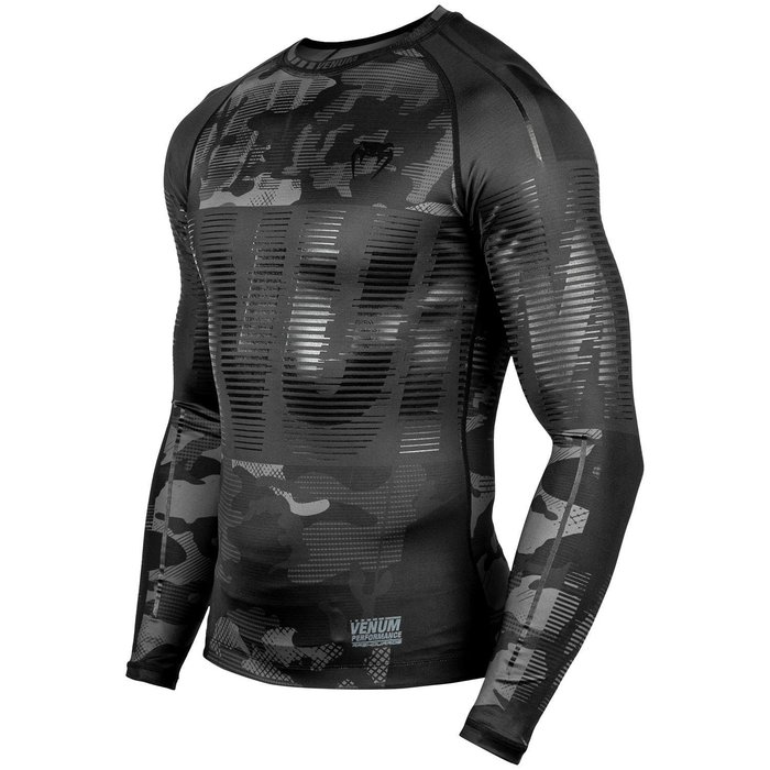 Venum Tactical Rash Guard Camo Black | Compression Shirts Venum ...