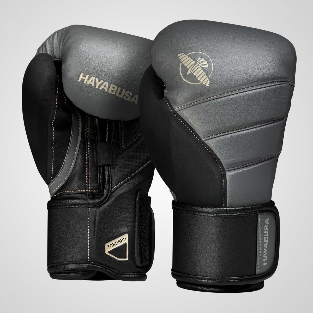 Hayabusa Boxing Gloves T3 Charcoal Black Fightshop Europe - Fightwear ...