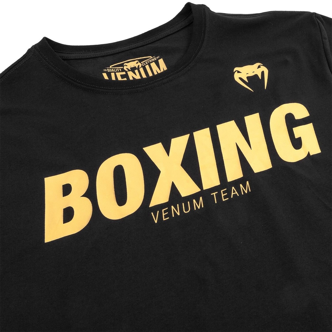 Venum Box-Kleidung Boxing VT T-Shirts Schwarz Gold - FIGHTWEAR SHOP ...