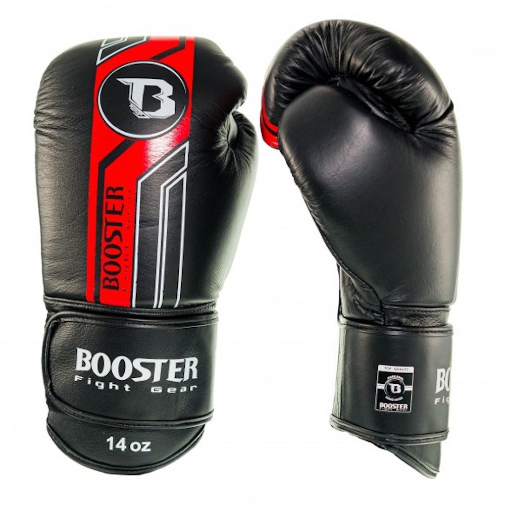 Booster Boxing Gloves BGL V9 Pro Range Black Red - FIGHTWEAR SHOP EUROPE