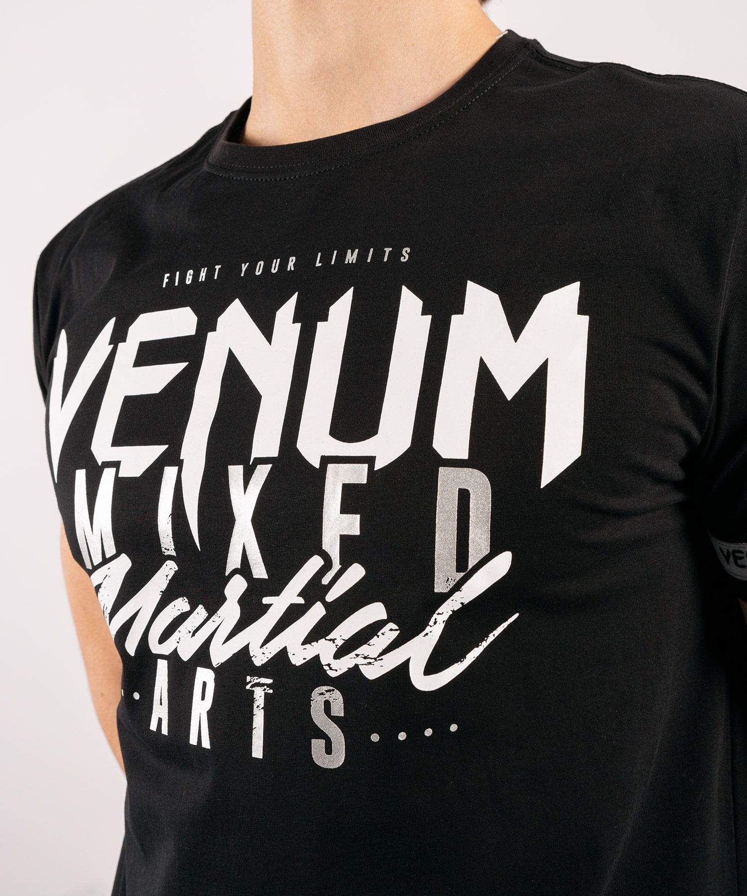 Venum MMA Classic 2.0 T-Shirt Black Silver - FIGHTWEAR SHOP EUROPE